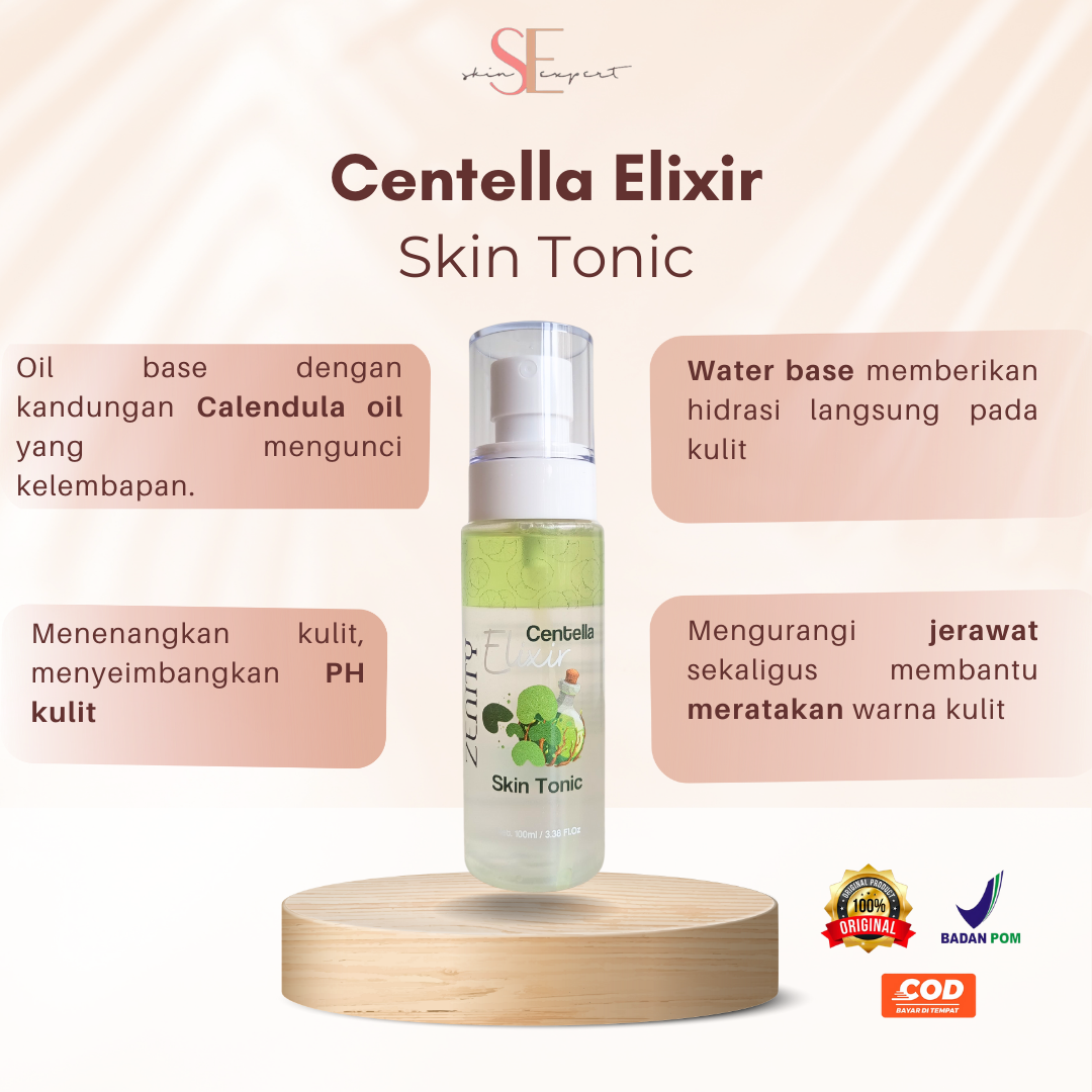 Zenity Centella Elixir Skin Tonic Toner Wajah Bekas Jerawat Kemerahan Sensitif – Skinexpert ...