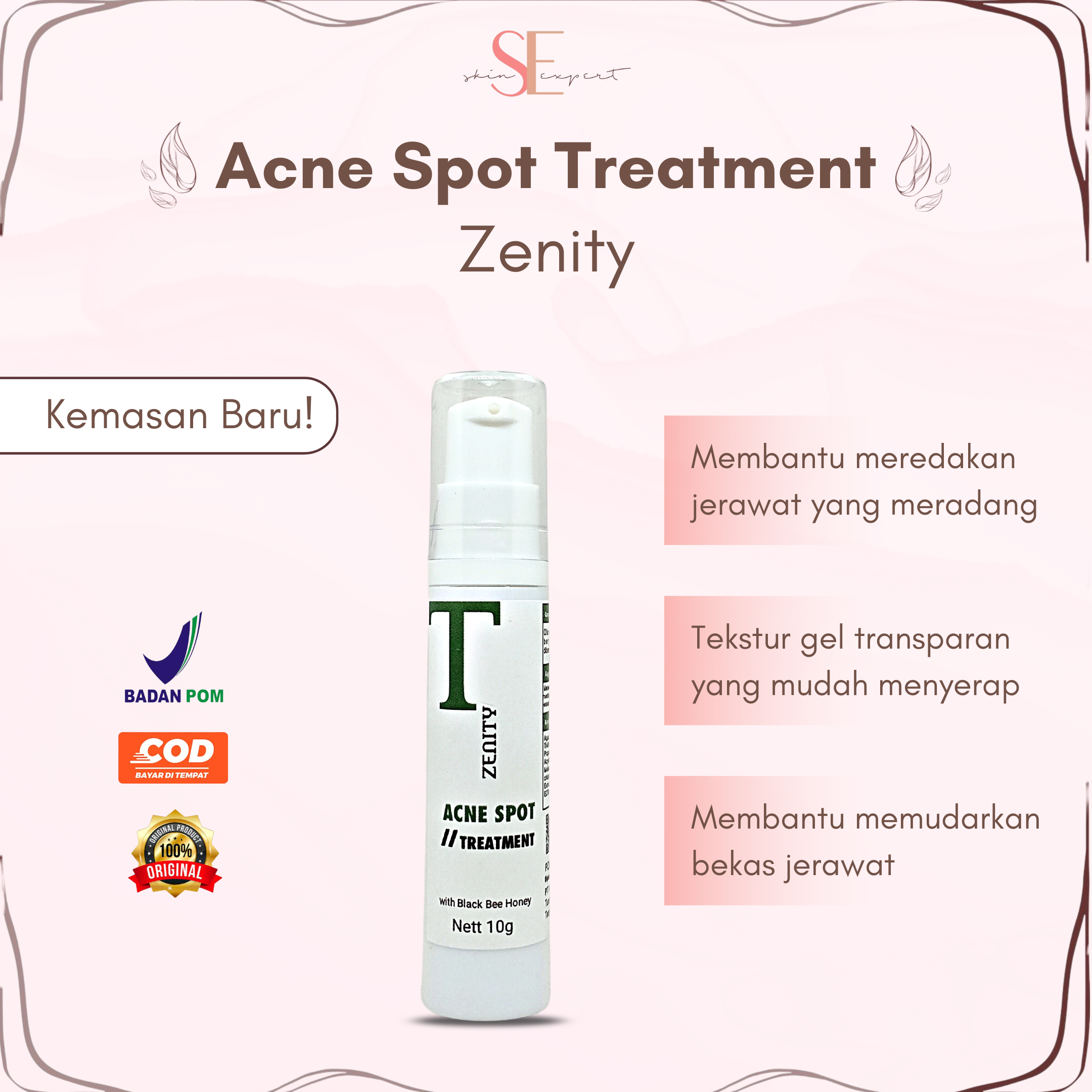Totol Jerawat Jerawat Batu Skinexpert id Acne Spot Treatment Zenity ...